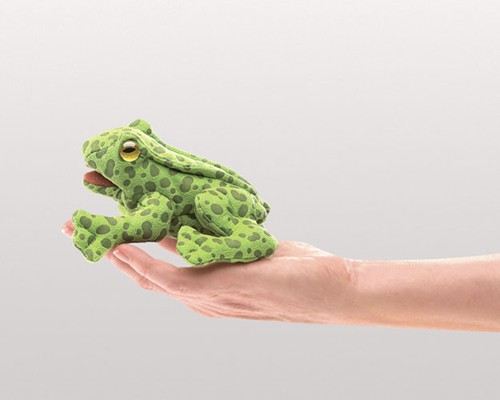 Folkmanis Mini Frog Finger Puppet – Canadian Puppet Shop