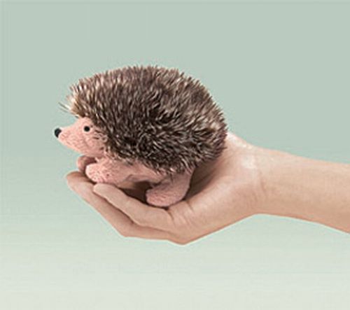 Folkmanis Mini Hedgehog Finger Puppet – Canadian Puppet Shop