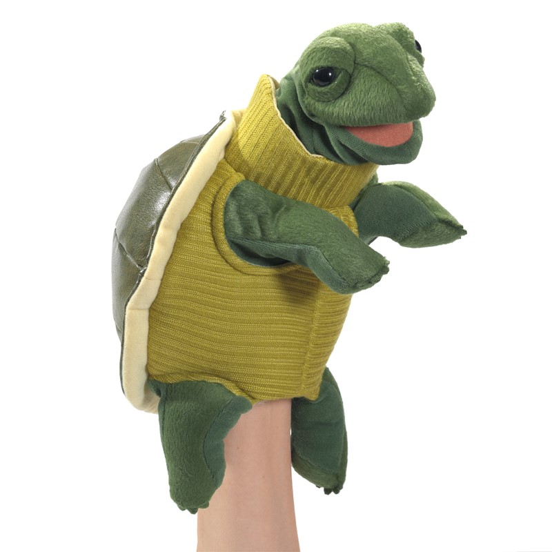 Folkmanis Turtleneck Turtle Puppet – Canadian Puppet Shop