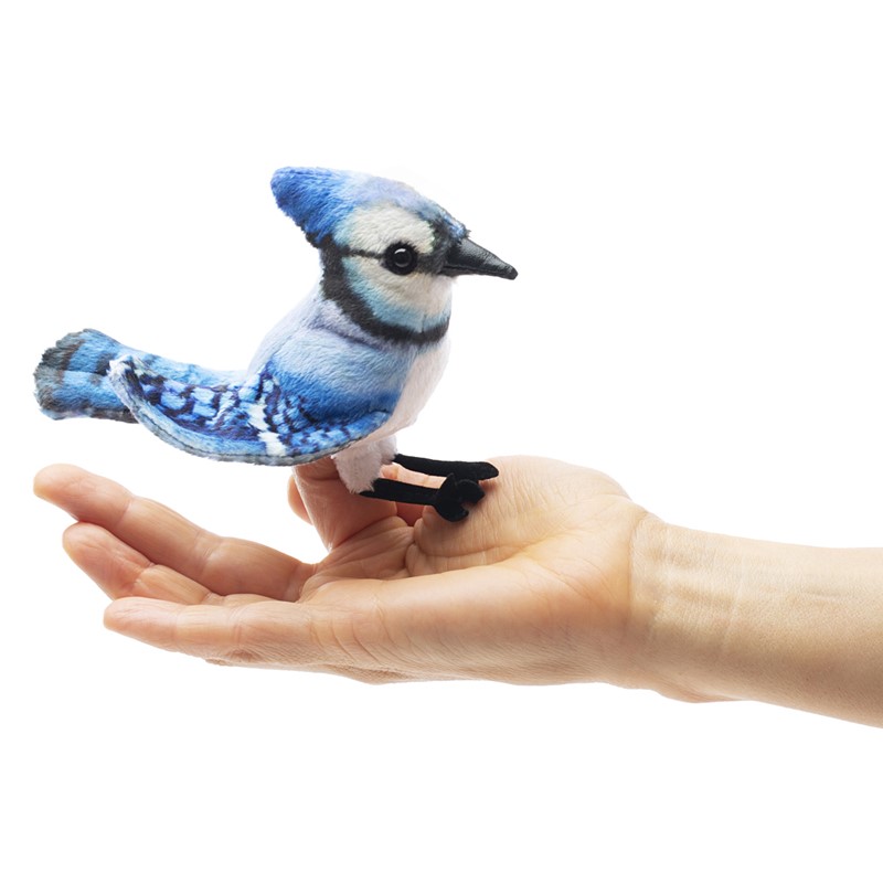 Folkmanis Mini Blue Jay Finger Puppet – Canadian Puppet Shop