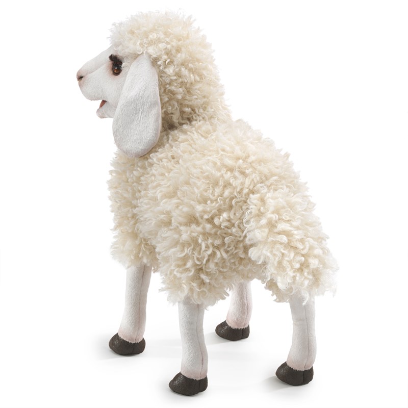 Folkmanis Sheep, Woolly Puppet – Canadian Puppet Shop