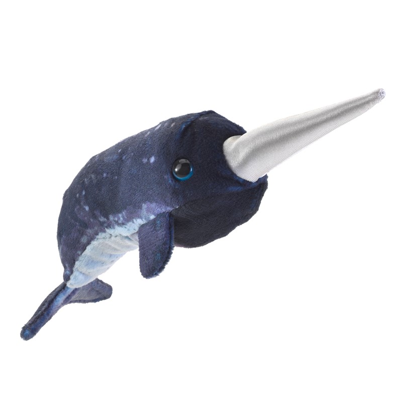 Folkmanis Mini Narwhal Finger Puppet – Canadian Puppet Shop