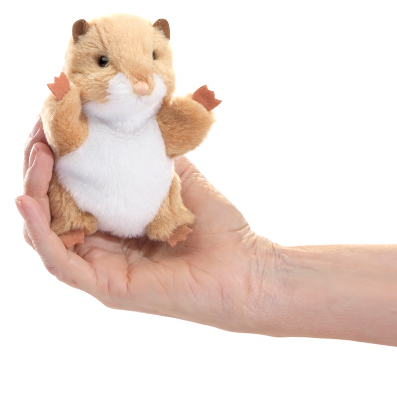 Folkmanis Mini Hamster Finger Puppet – Canadian Puppet Shop